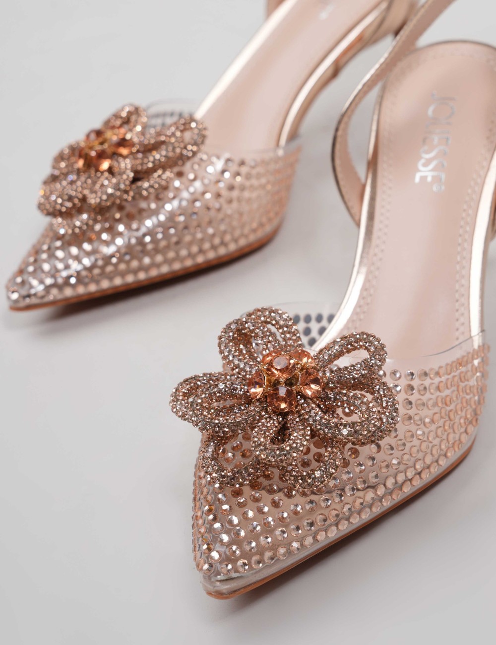 Escarpins femmes en Tunisie Strassés avec fleur - Joliesse